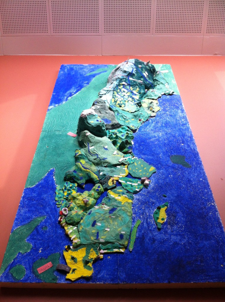 Topographic map of Sweden